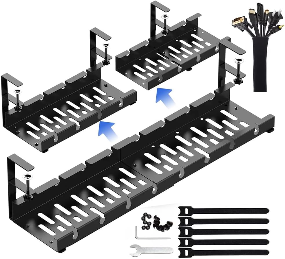 Ultimate Under Desk Cable Organizer – GearMustHave