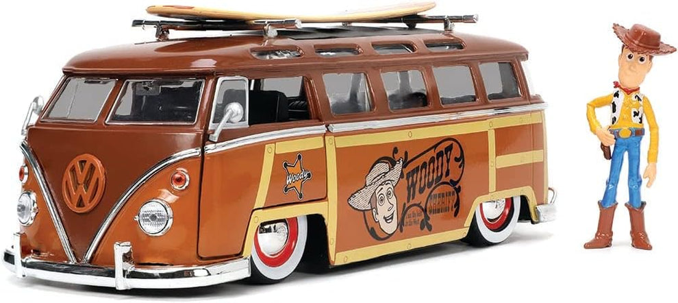 Disney Pixar Toy Story VW T1 Bus Diecast & Woody Figure Combo ...