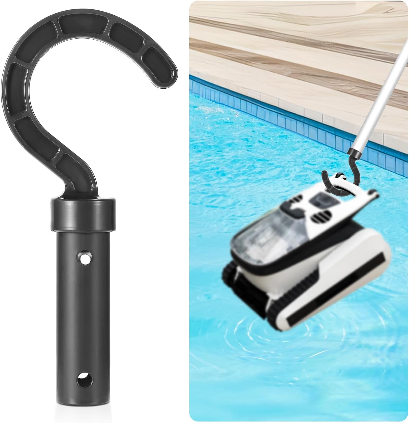 Telescopic Poles Attachable Robot Pool Cleaner Hook – GearMustHave