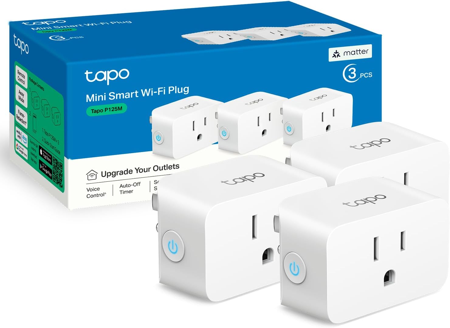 Compact Tapo Smart Plugs: Easy Setup, 15A Max – GearMustHave