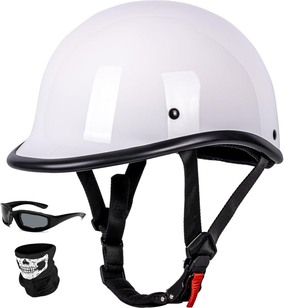 Ultra-Light Vintage Motorcycle Half Helmet by Yesmotor – GearMustHave