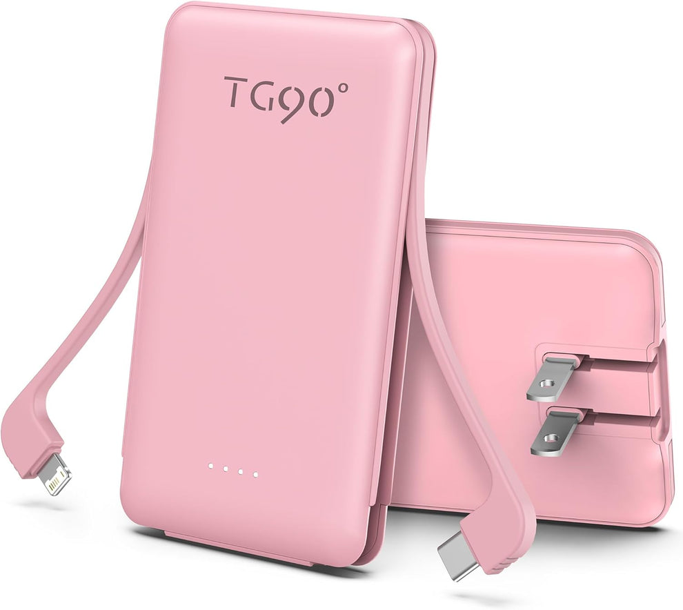 Ultra Small 5000mAh Power Bank with Built-in Wall Plug – GearMustHave