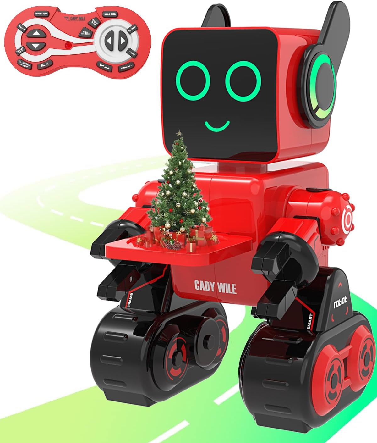 Programmable Robot with Coin Bank, LED, Tray – GearMustHave