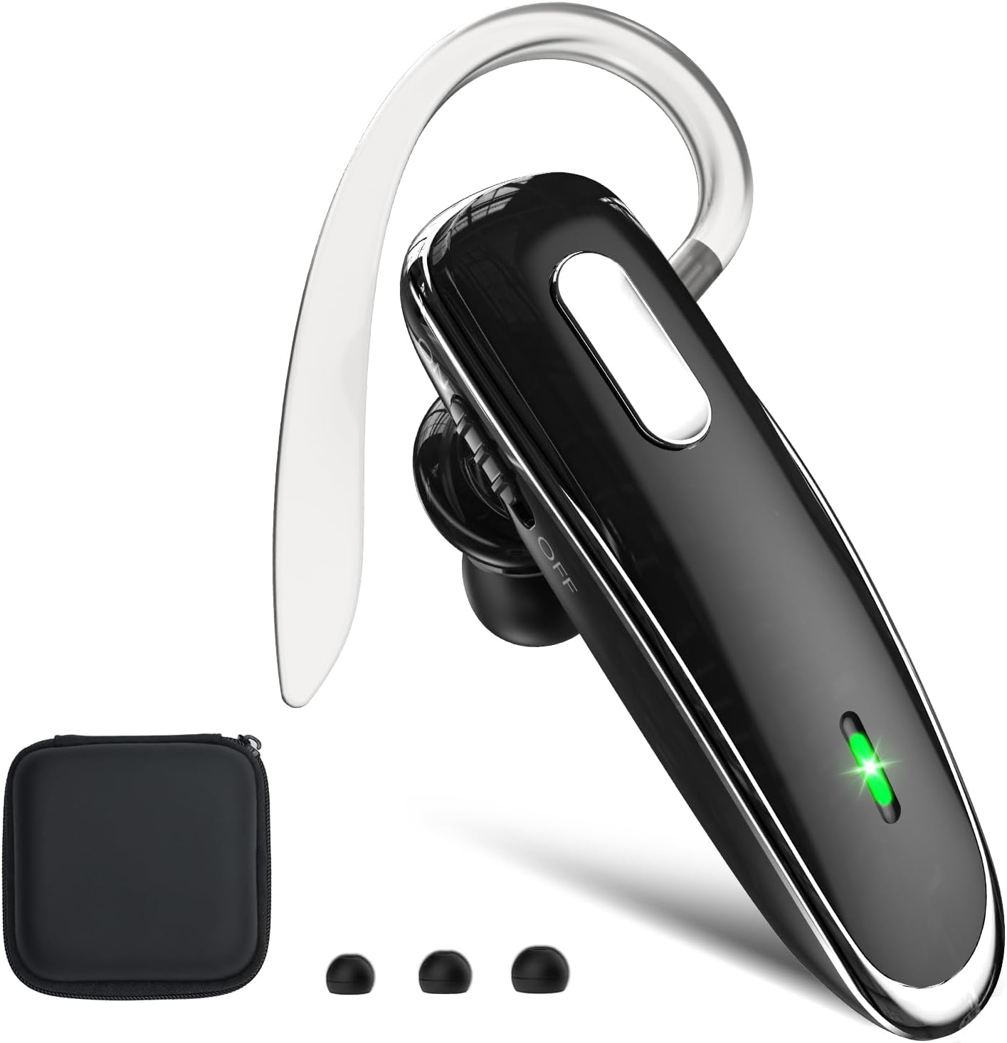 Jinreoo Bluetooth V5.1 Handsfree Headset - Crystal Clear Calls ...