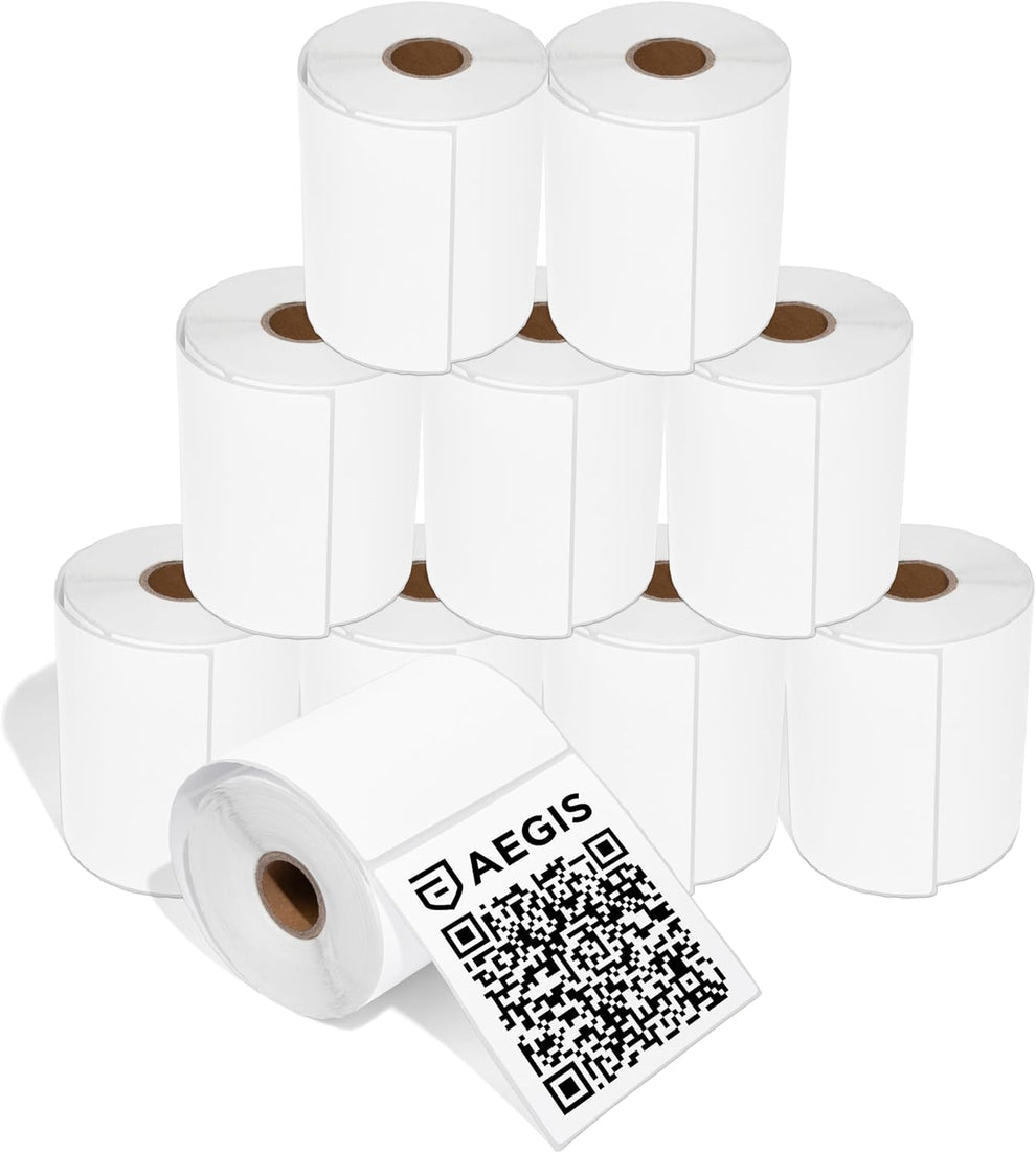 Premium 4x4 Square Thermal Labels - Rollo & Zebra Compatible (10 Rolls ...