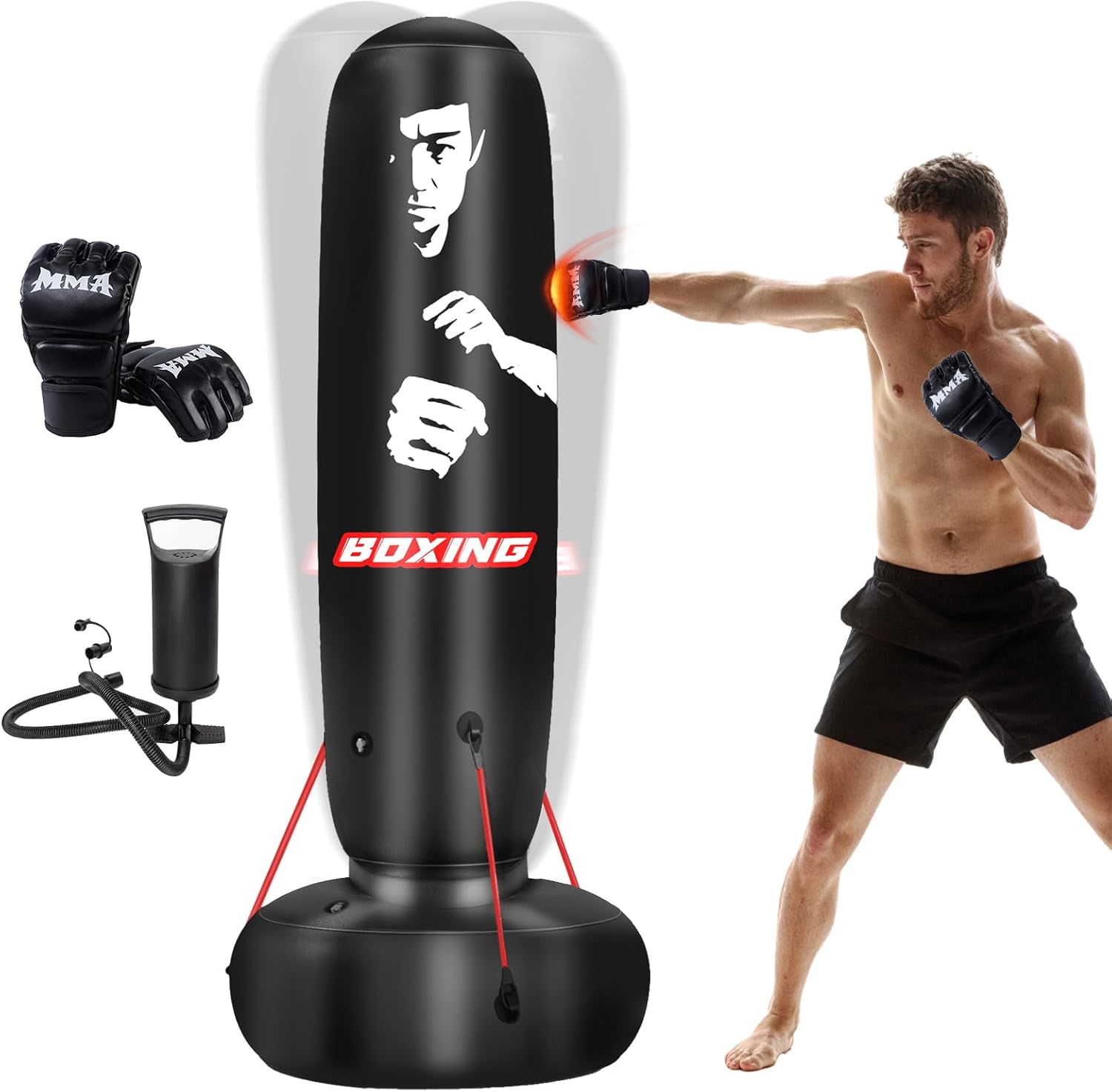 Premium Standing Punching Bag Set for Ultimate Fitness – GearMustHave