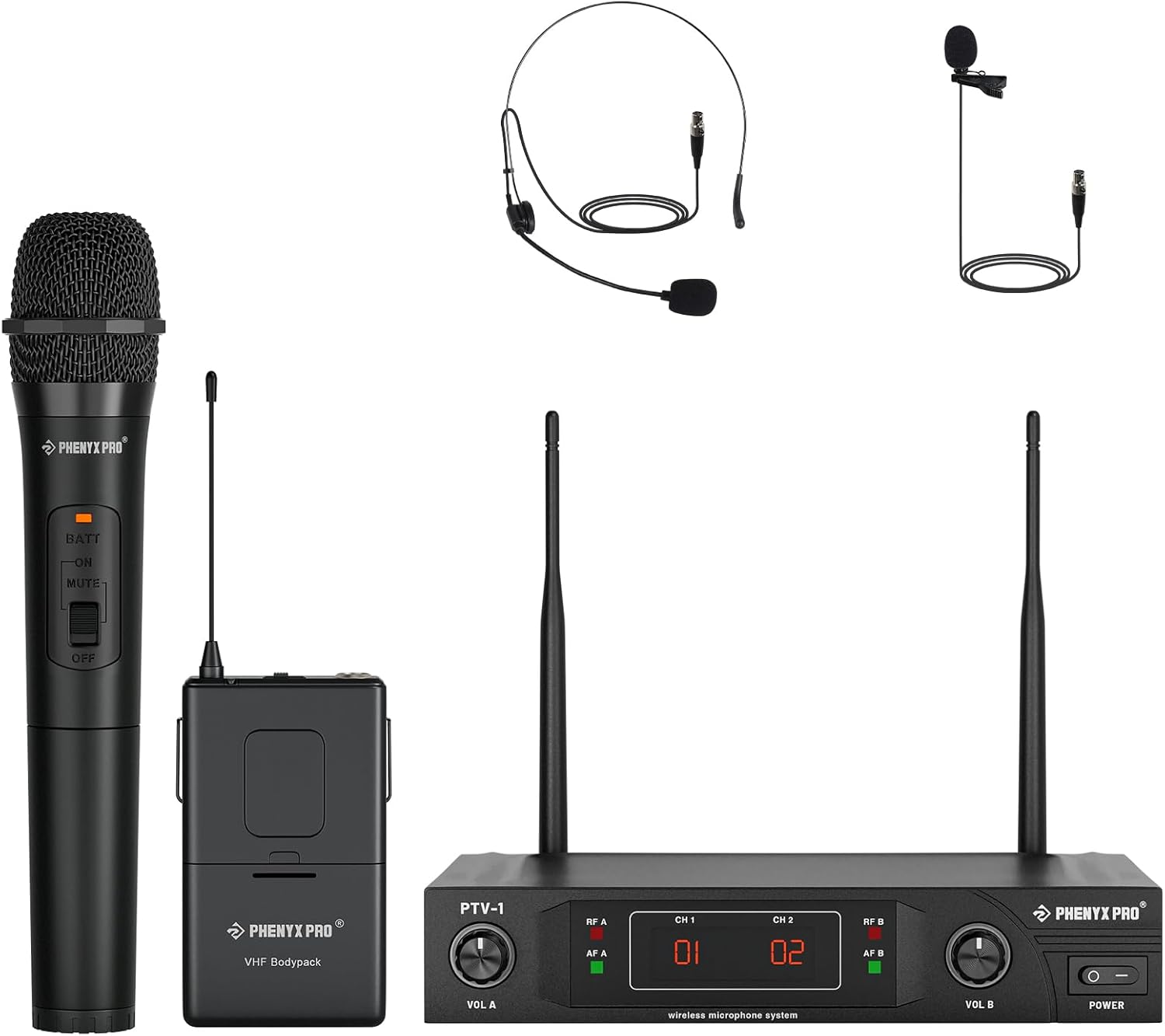 Stable VHF Wireless Mic Set - Phenyx Pro – GearMustHave