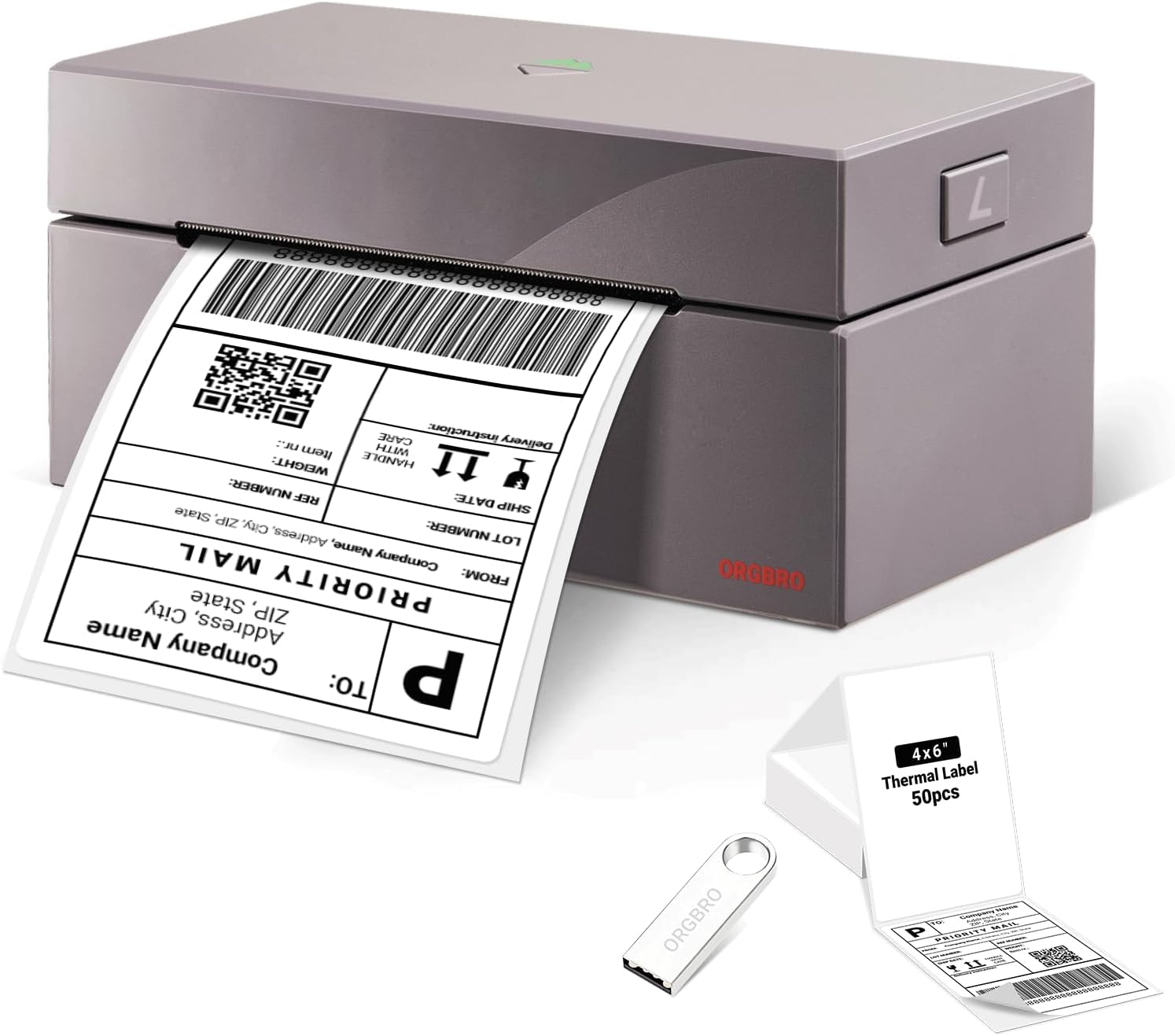 High-Speed 4x6 Shipping Label Printer - Windows, Mac, Chrome, Linux Co ...