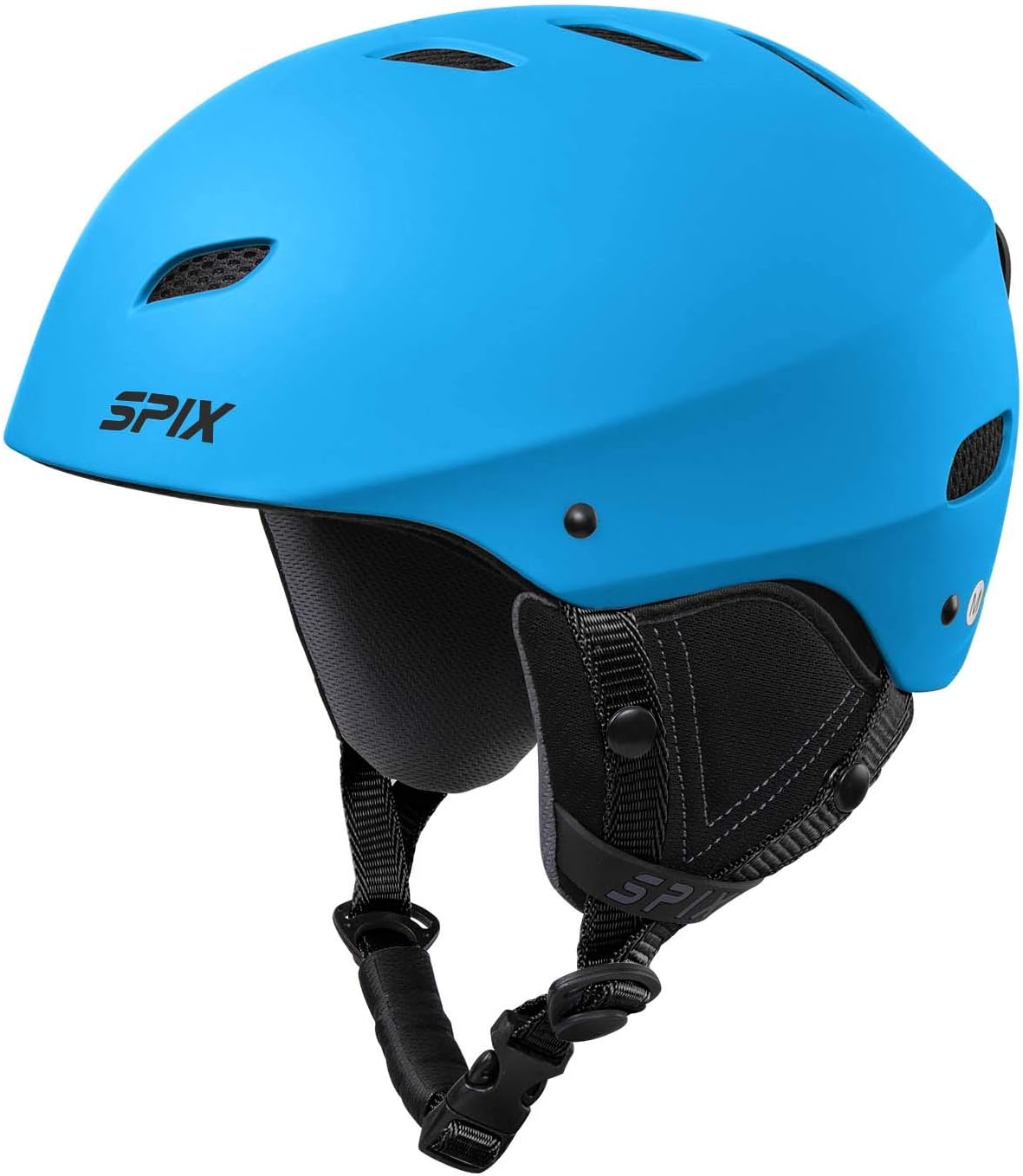 SPIX Ski Helmet - ASTM Safety Standard, Adjustable Size for Adults, Bl ...