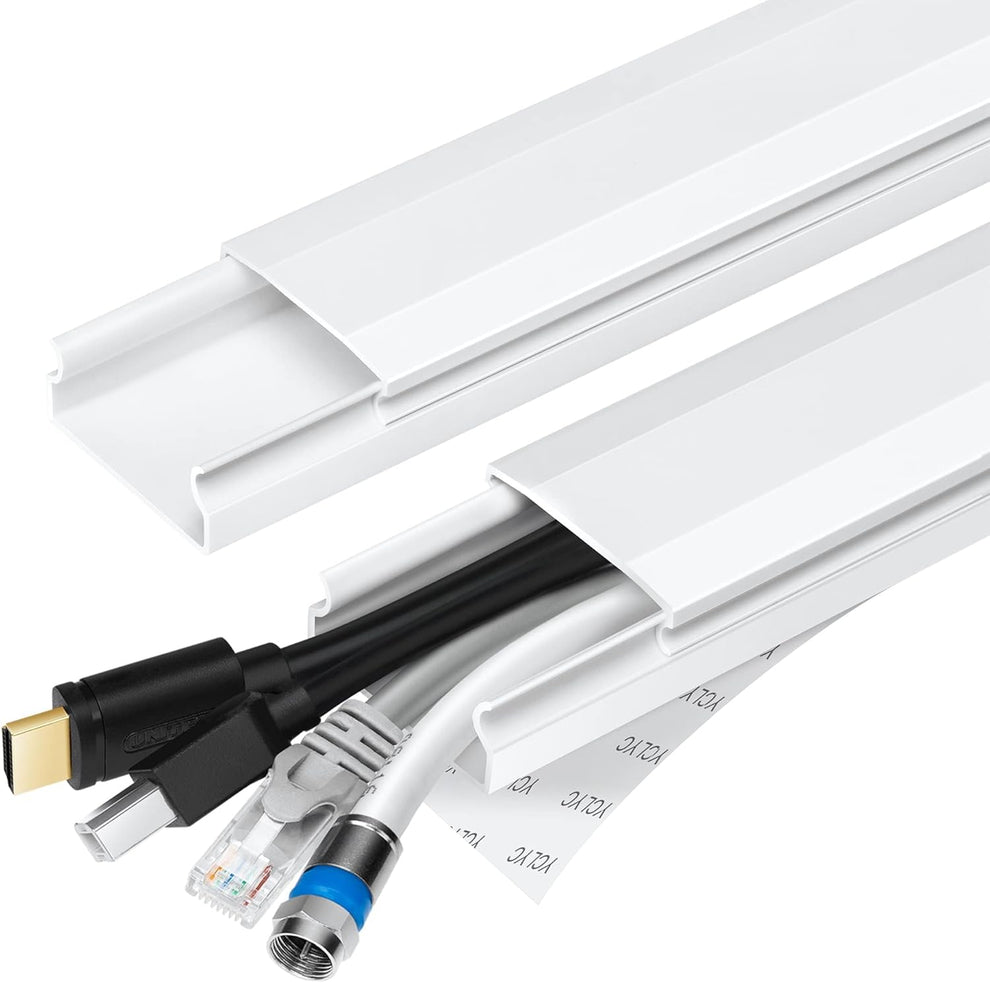 PVC Cable Hider: Wall-Mounted TV Cord Cover – GearMustHave