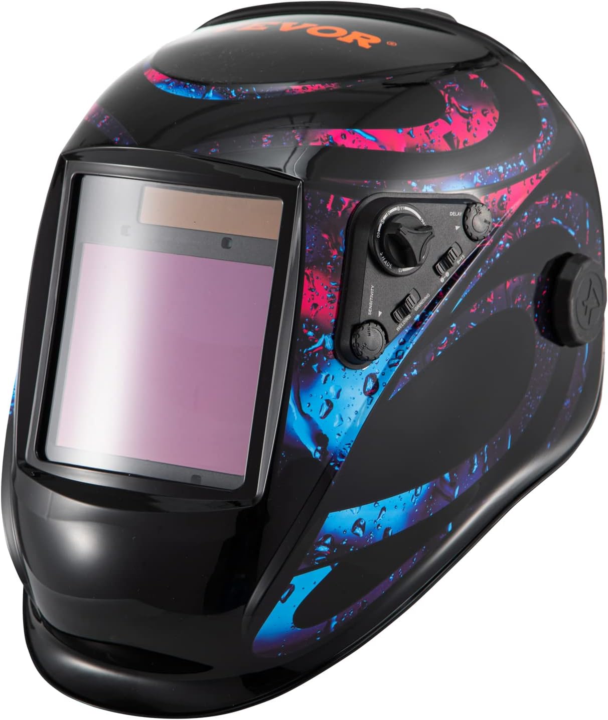 VEVOR Solar Auto Darkening Welding Helmet - True Color Vision ...