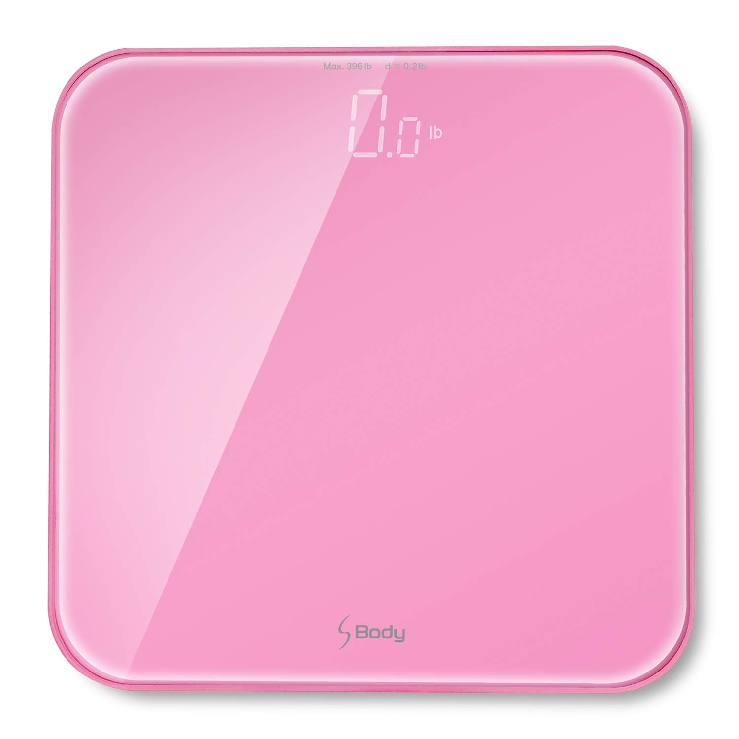 Precision Pink Bathroom Scale, Large Display, 396lb Capacity – GearMustHave