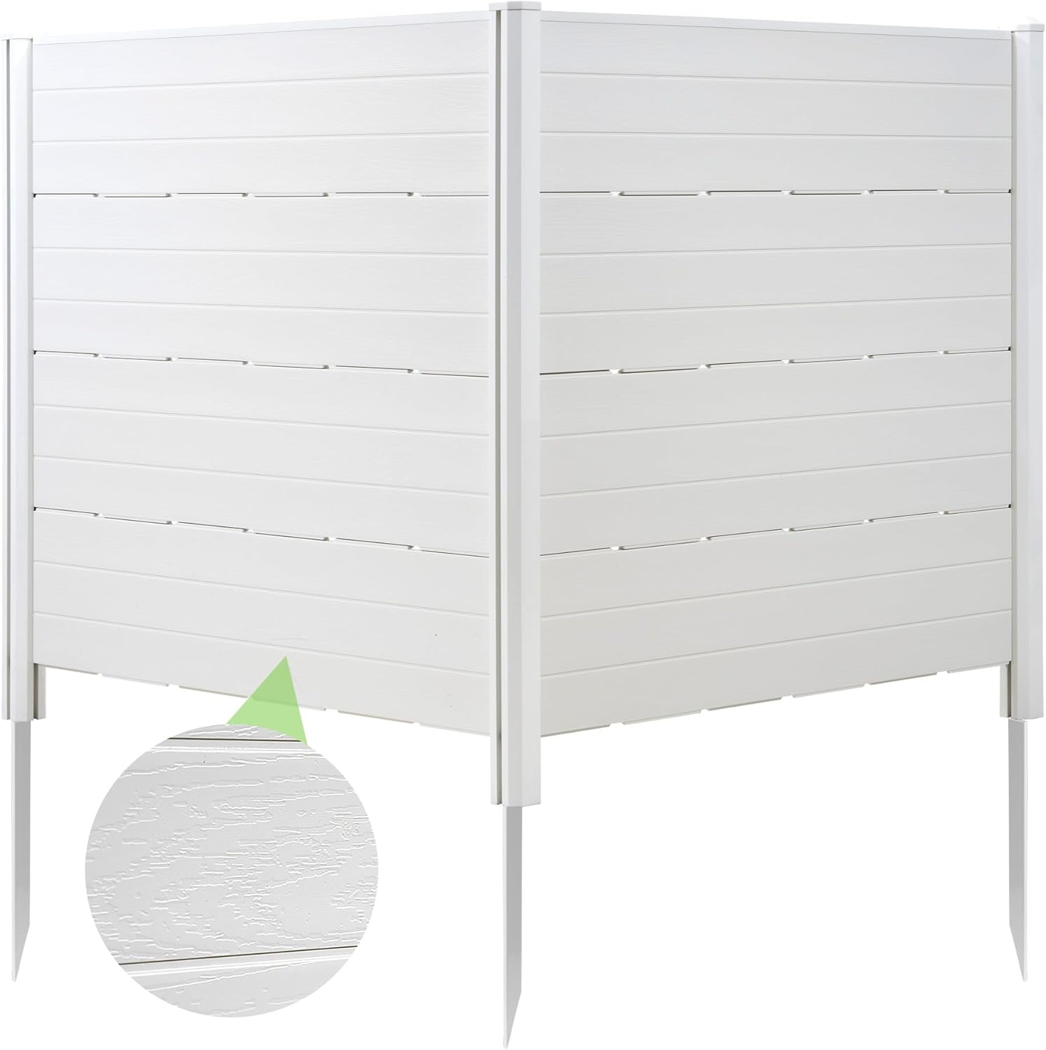 Outdoor Privacy Screen- White PVC Fence Panels – GearMustHave