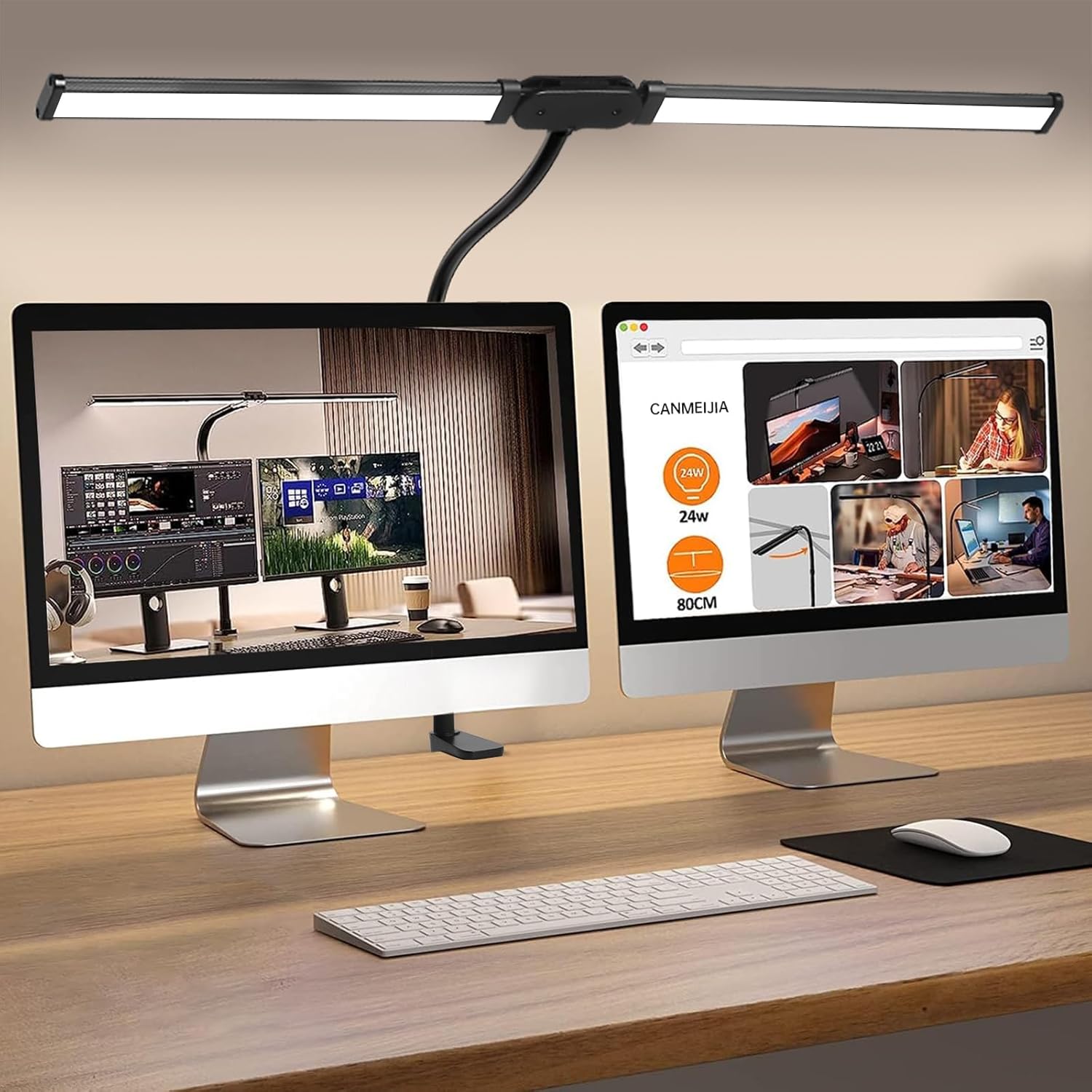 CANMEIJIA Dual Head LED Desk Lamp – GearMustHave