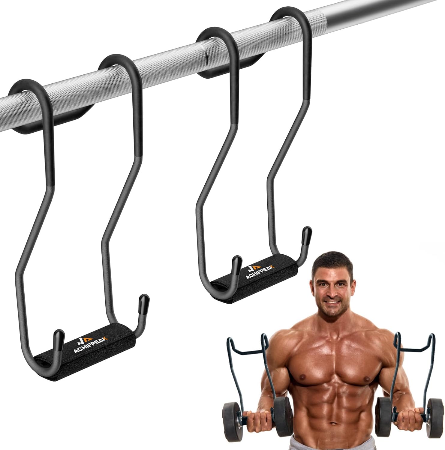 Anti-Slip Dumbbell Spotter Hooks for Safe Bench Press – GearMustHave