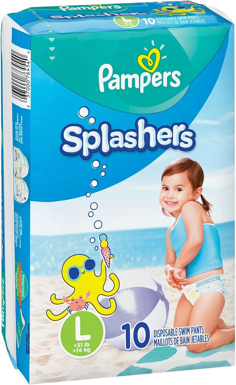 10ct Disposable Large Swim Diapers: Secure, Hassle-Free Swimming ...