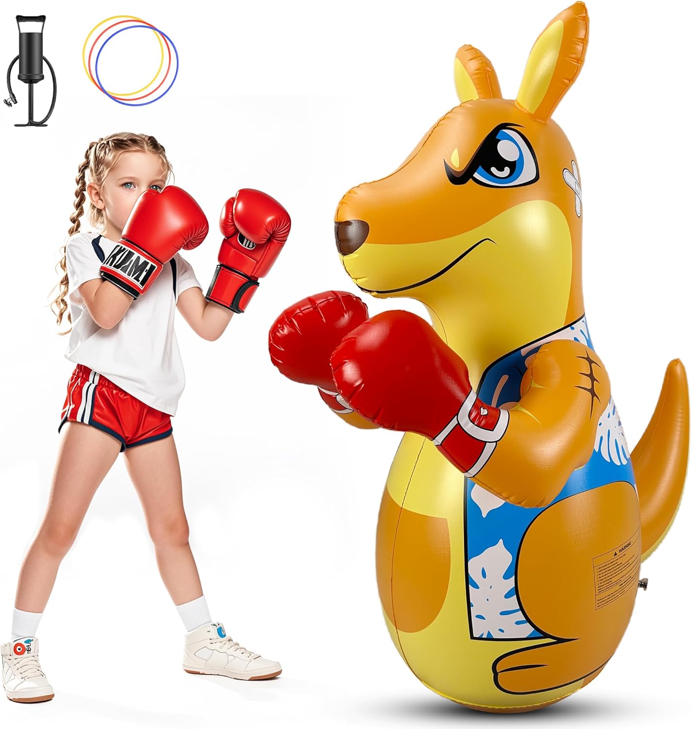 Inflatable Kangaroo Bop Bag - Fun Bounce & Toss Game – GearMustHave