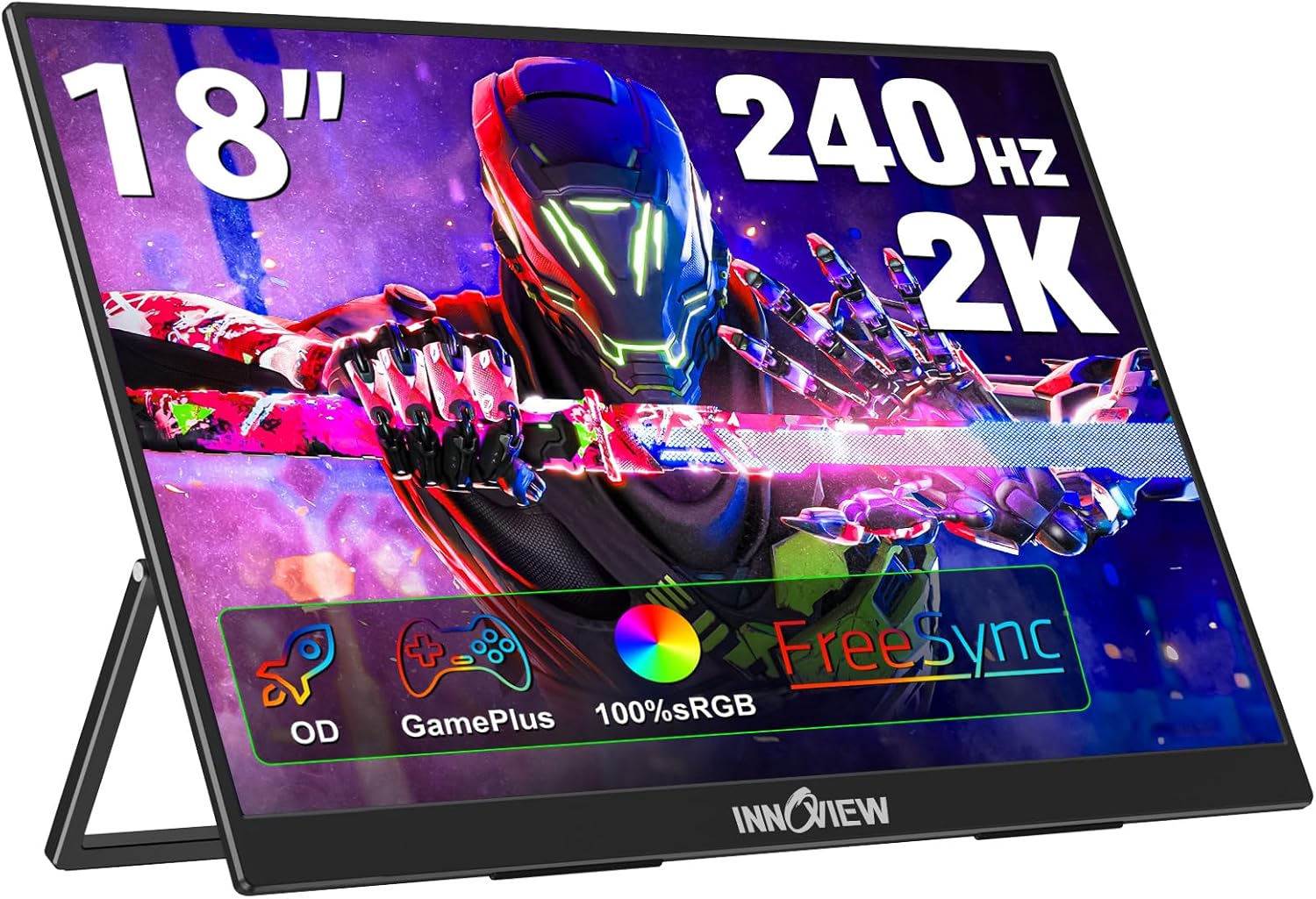 InnoView 18 240Hz Portable Gaming Monitor - Ultra Smooth Gameplay ...