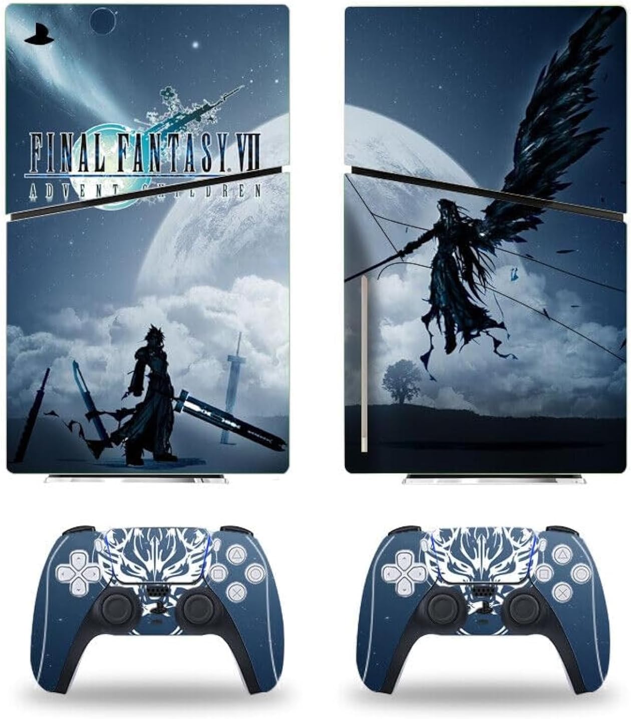 PS5 Slim Skin: Anime Blue Cloud Wrap – GearMustHave