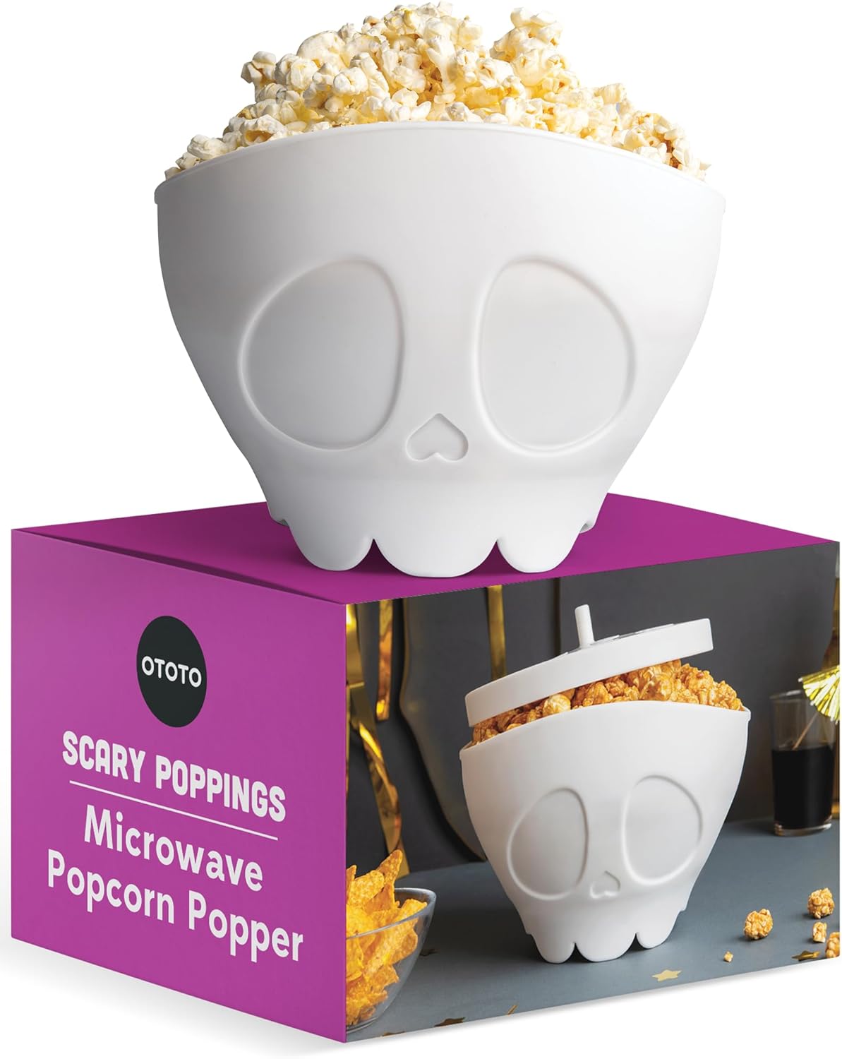 Gothic Silicone Popcorn Popper - Spooky Fun! – GearMustHave