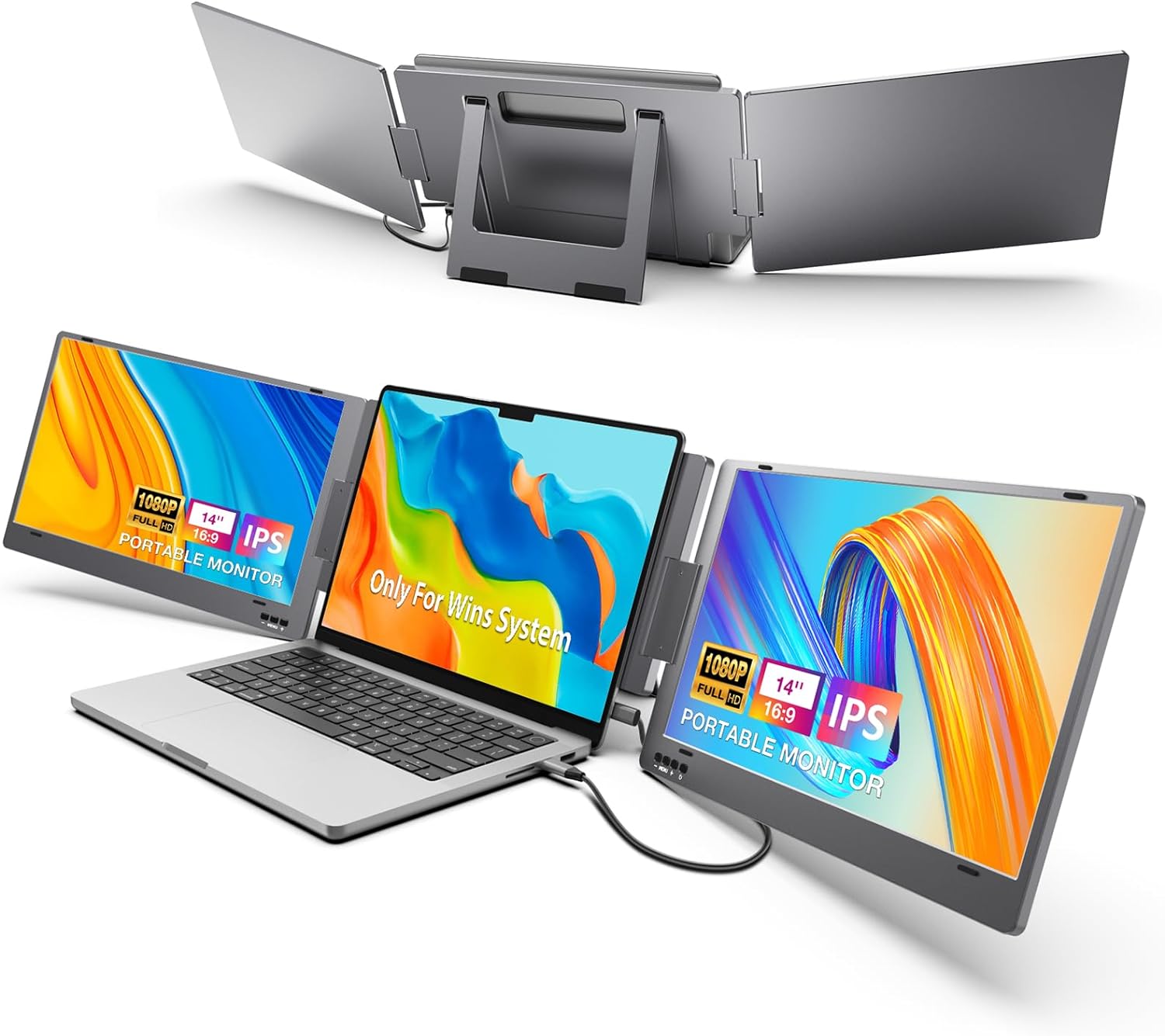 Enhance Productivity: KYY Triple Screen Extender – GearMustHave