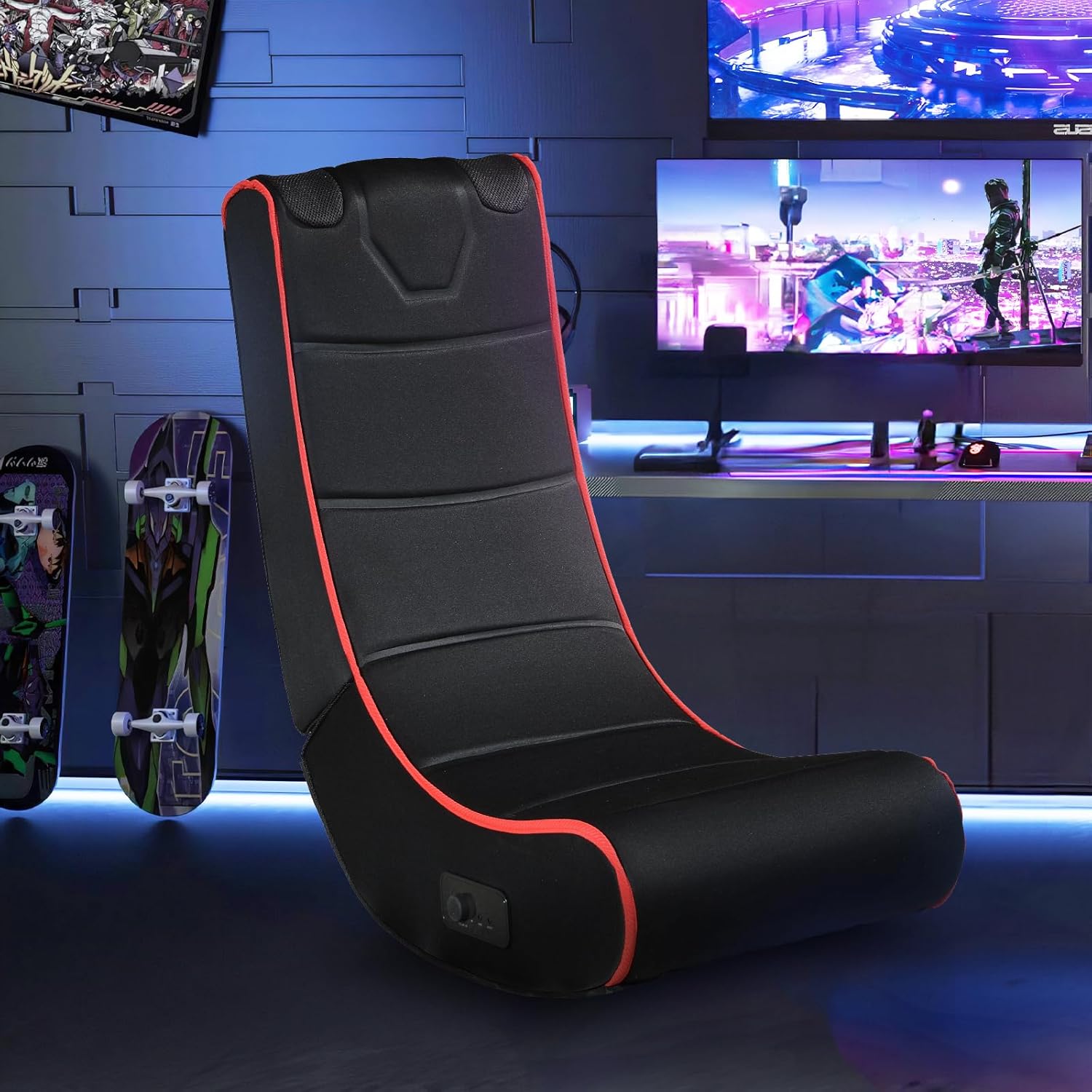 Ultimate Gaming Chair: LED Speakers USB Charge – GearMustHave