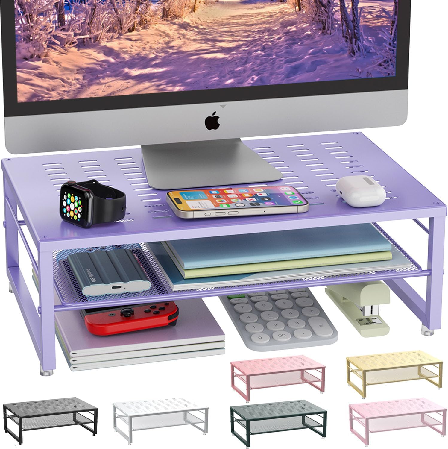 Gianotter 2-Tier Monitor Stand - Ultimate Desk Organization – GearMustHave