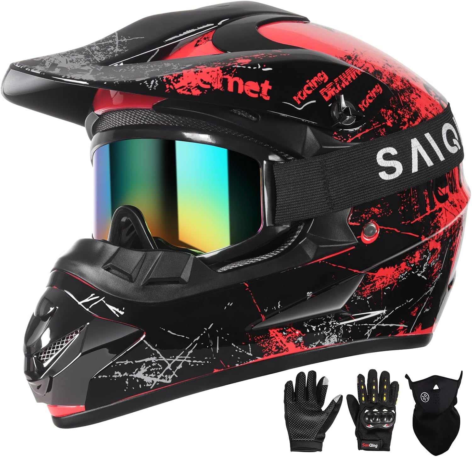 SPARK Youth Full Face Helmet Set w/ Accessories – GearMustHave