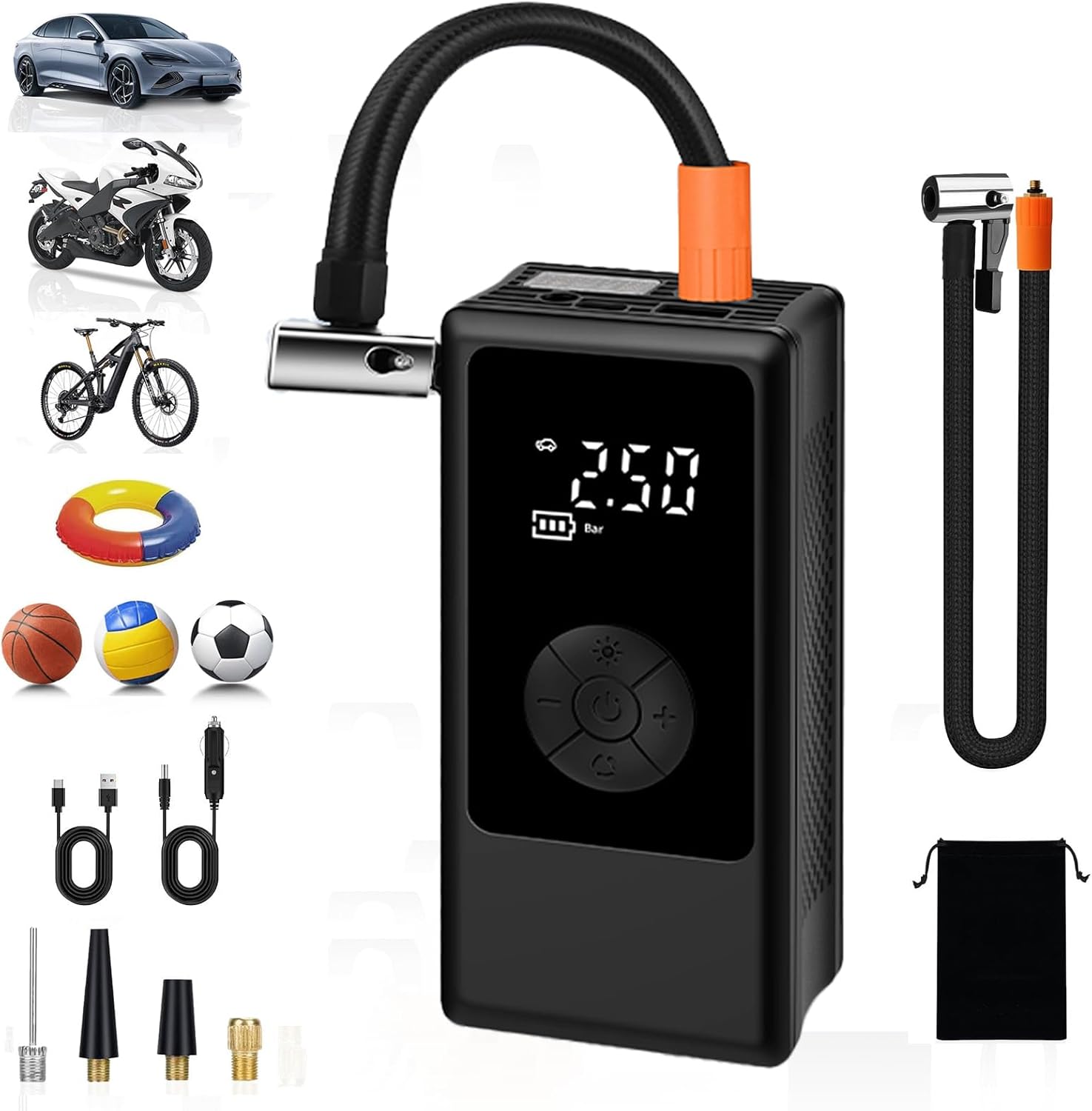 Fuhouk Portable Air Compressor: Inflate Anything with Ease! – GearMustHave