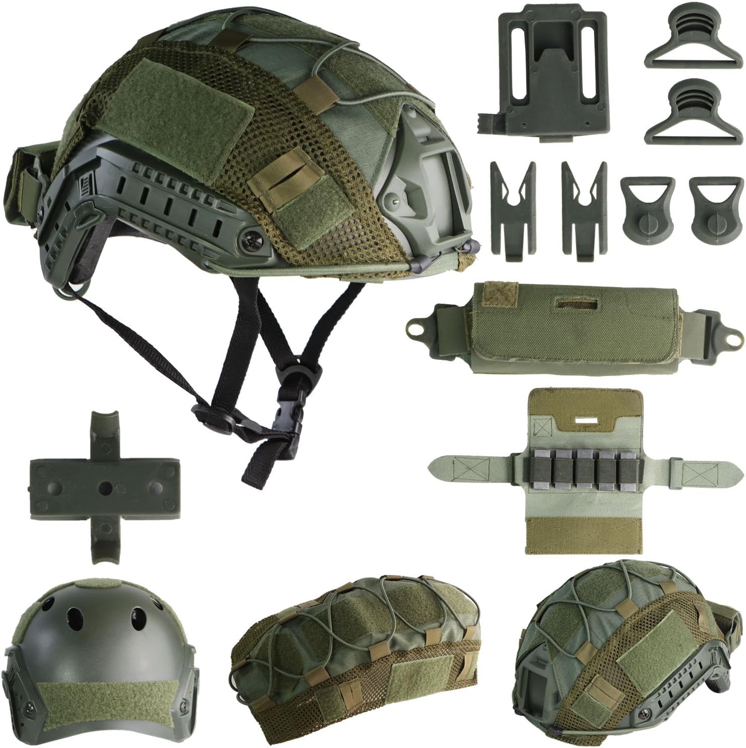 Tactical Airsoft Helmet Set - Customizable Protection – GearMustHave