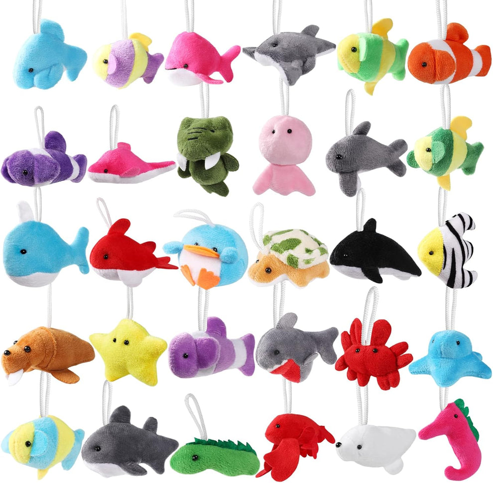 Cute Ocean Animal Plush Keychains - 30 Pack Fun! – GearMustHave