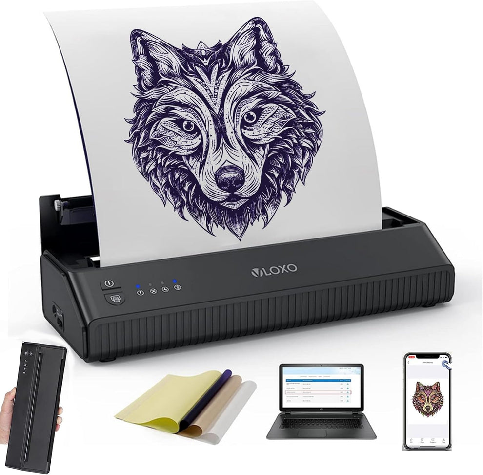 Portable Wireless Tattoo Stencil Printer - Android/iOS Compatible ...