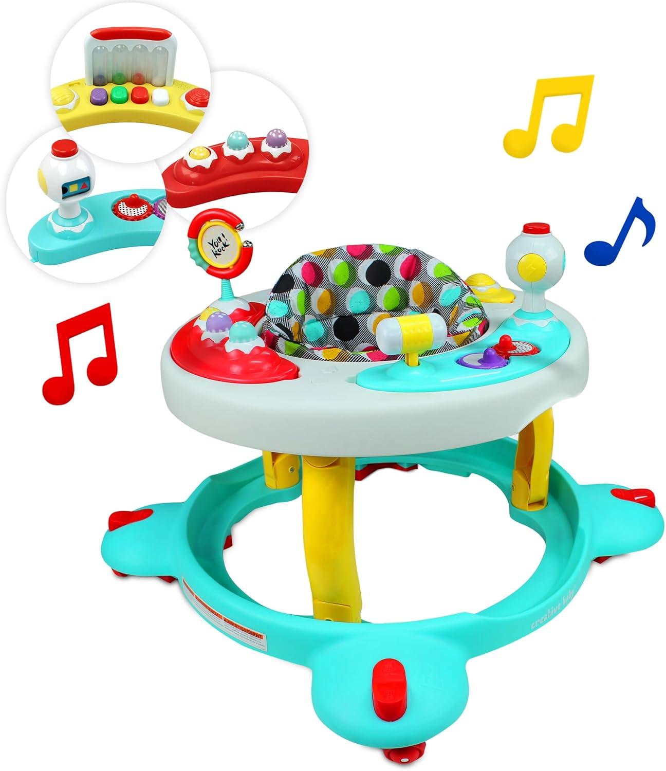 2-in-1 Deluxe Baby Walker - Musical & Sensory Toys – GearMustHave