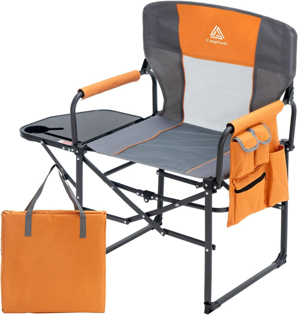 Portable Director Chair: Outdoor Comfort 330 Lbs – GearMustHave
