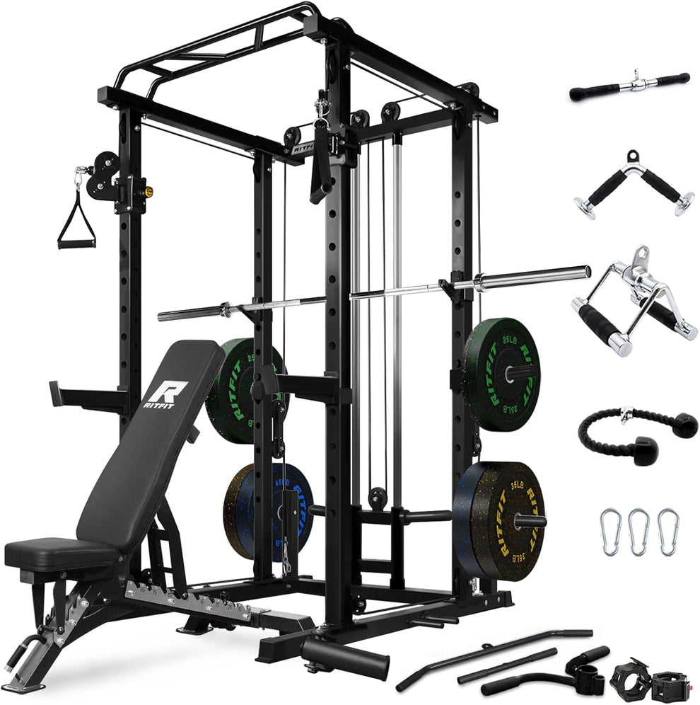 RitFit Power Cage: 1000LB Squat Rack & More – GearMustHave