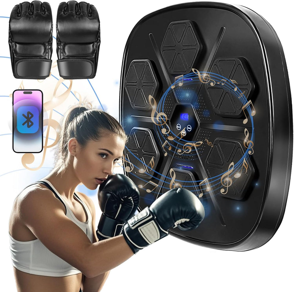 Adius Smart Bluetooth Boxing Trainer - 9-Speed LED Music Wall Mount ...