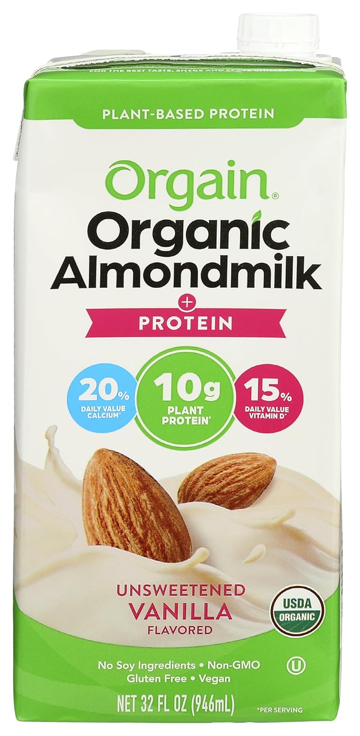 Orgain Organic Unsweetened Almond Milk - 32 oz – GearMustHave