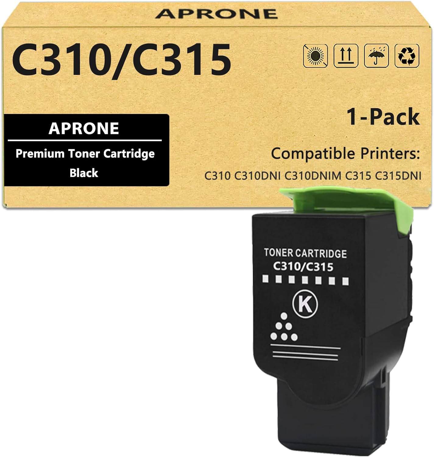 APRONE Black Toner Cartridge: 3000 Pages, High Compatibility – GearMustHave