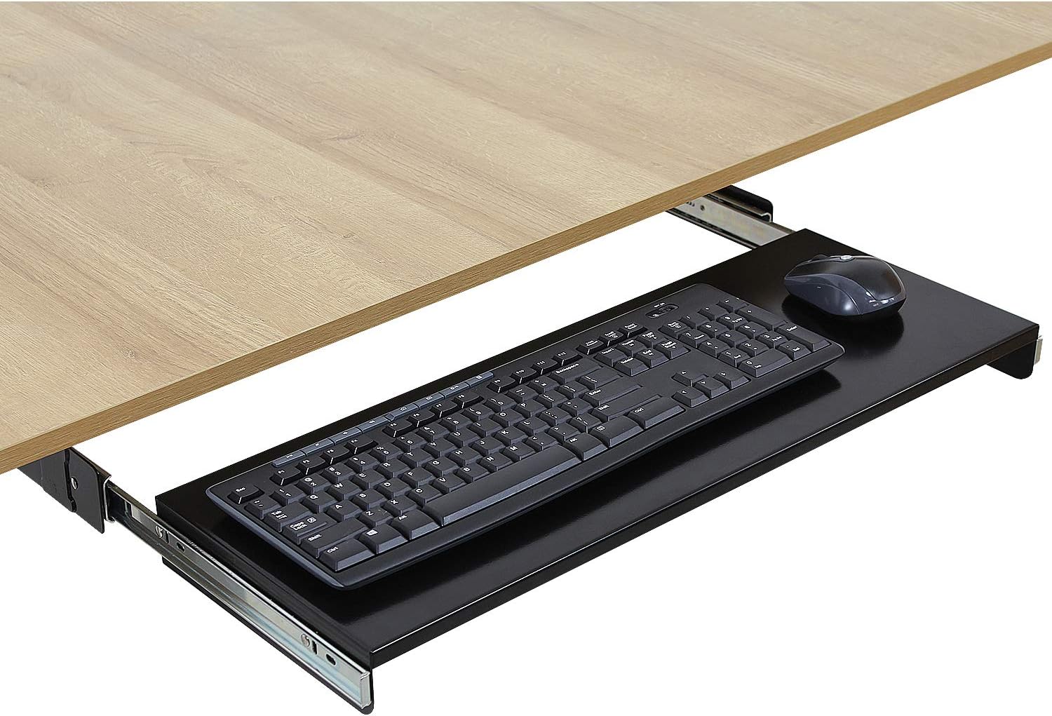 BenchPro Heavy 16-Gauge Steel Keyboard Tray - Slide Out Holder - Ergon ...