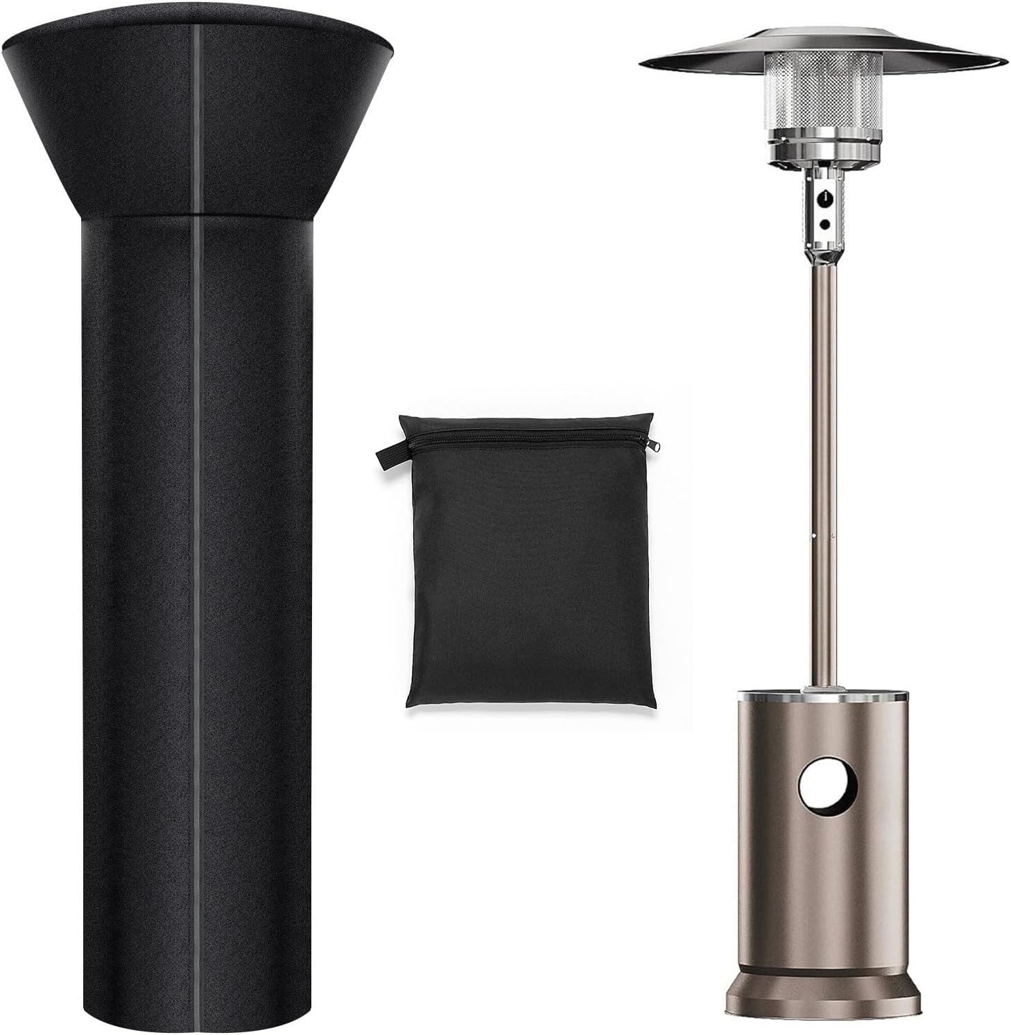Premium Weatherproof Round Heater Cover with Zipper – GearMustHave