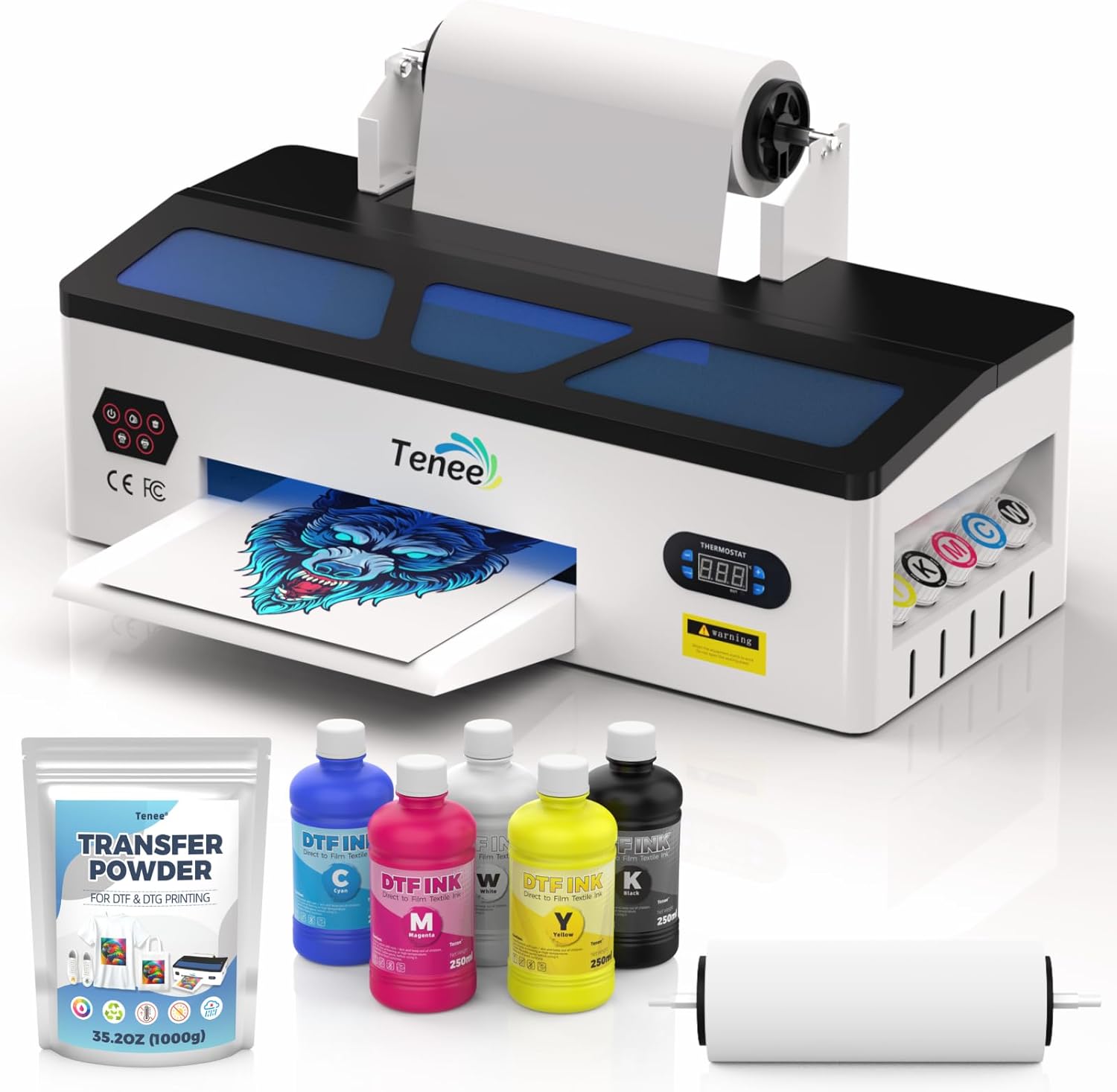 A3 DTF Printer Set: DIY Designs on Fabrics with White Ink System ...