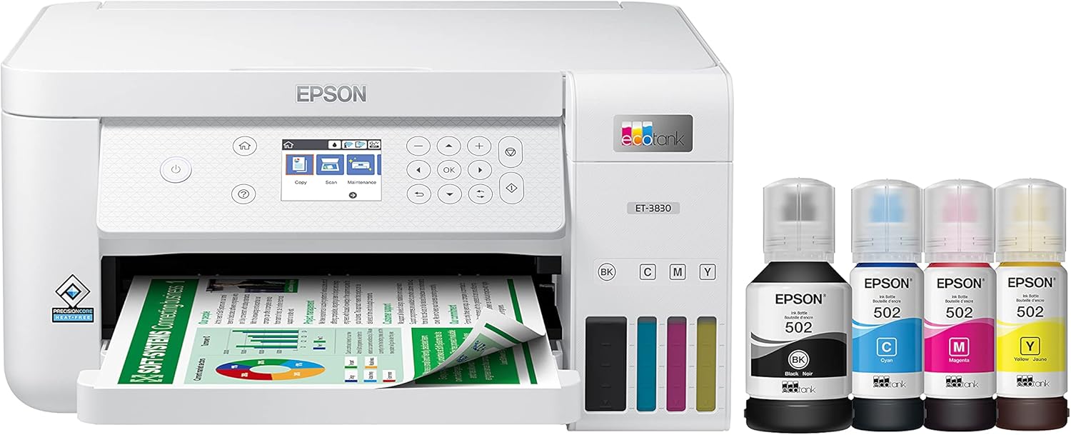 Epson ET-3830 EcoTank - Wireless Color All-in-One Printer – GearMustHave