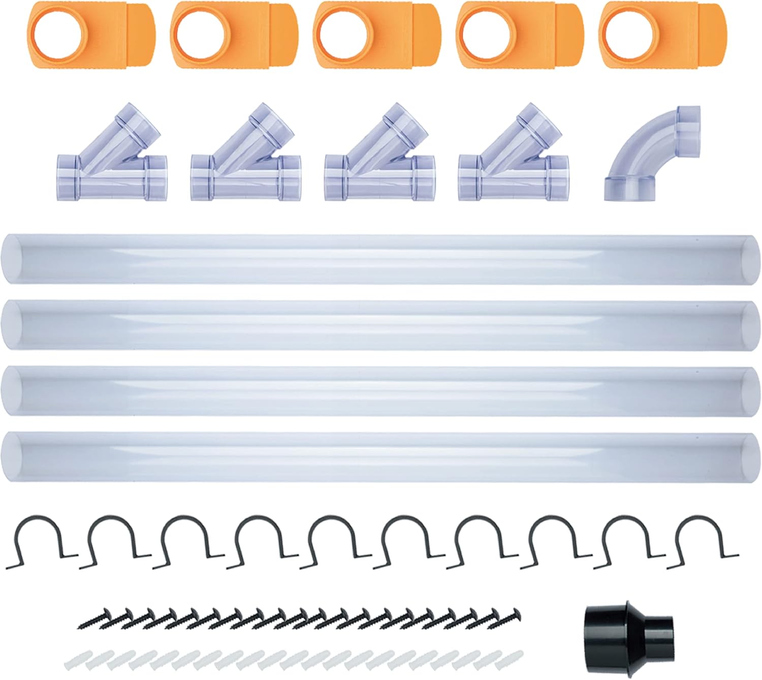 Comprehensive 2-1/2 Dust Collection Fittings Network Kit – GearMustHave
