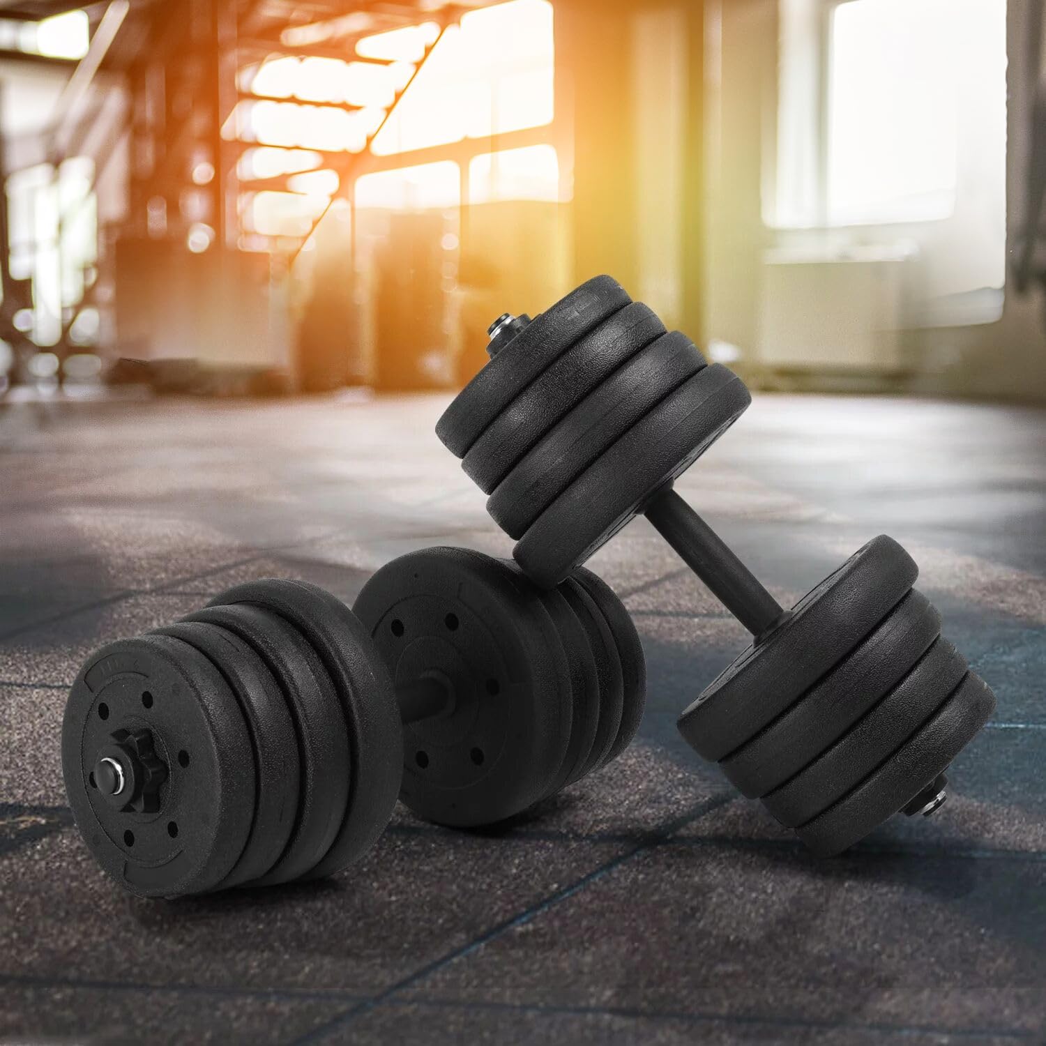Ultimate 66 lbs Adjustable Dumbbells - Full Body Strength Training Set ...