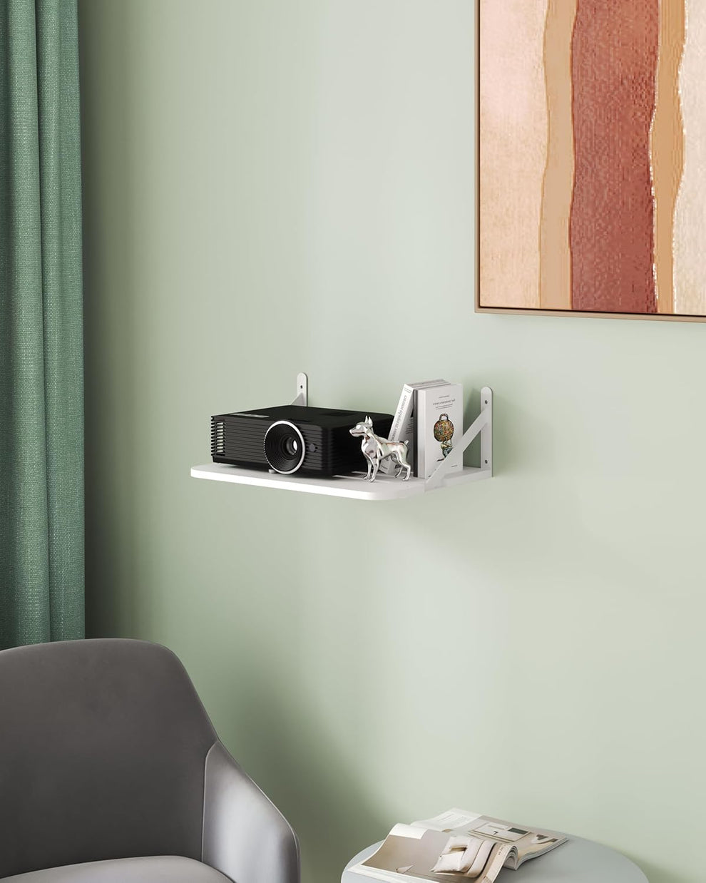 Floating Wall Mount for Small Projectors | Neat Cable Management ...