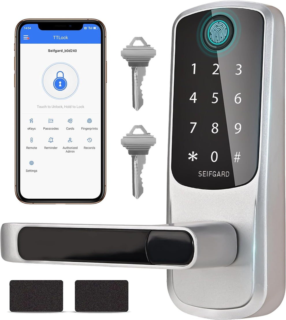 Seifgard Smart Keypad Door Lock - Biometric Security – GearMustHave