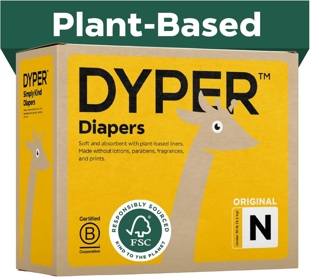 DYPER Bamboo Newborn Diapers | Plant-Based & Hypoallergenic – GearMustHave