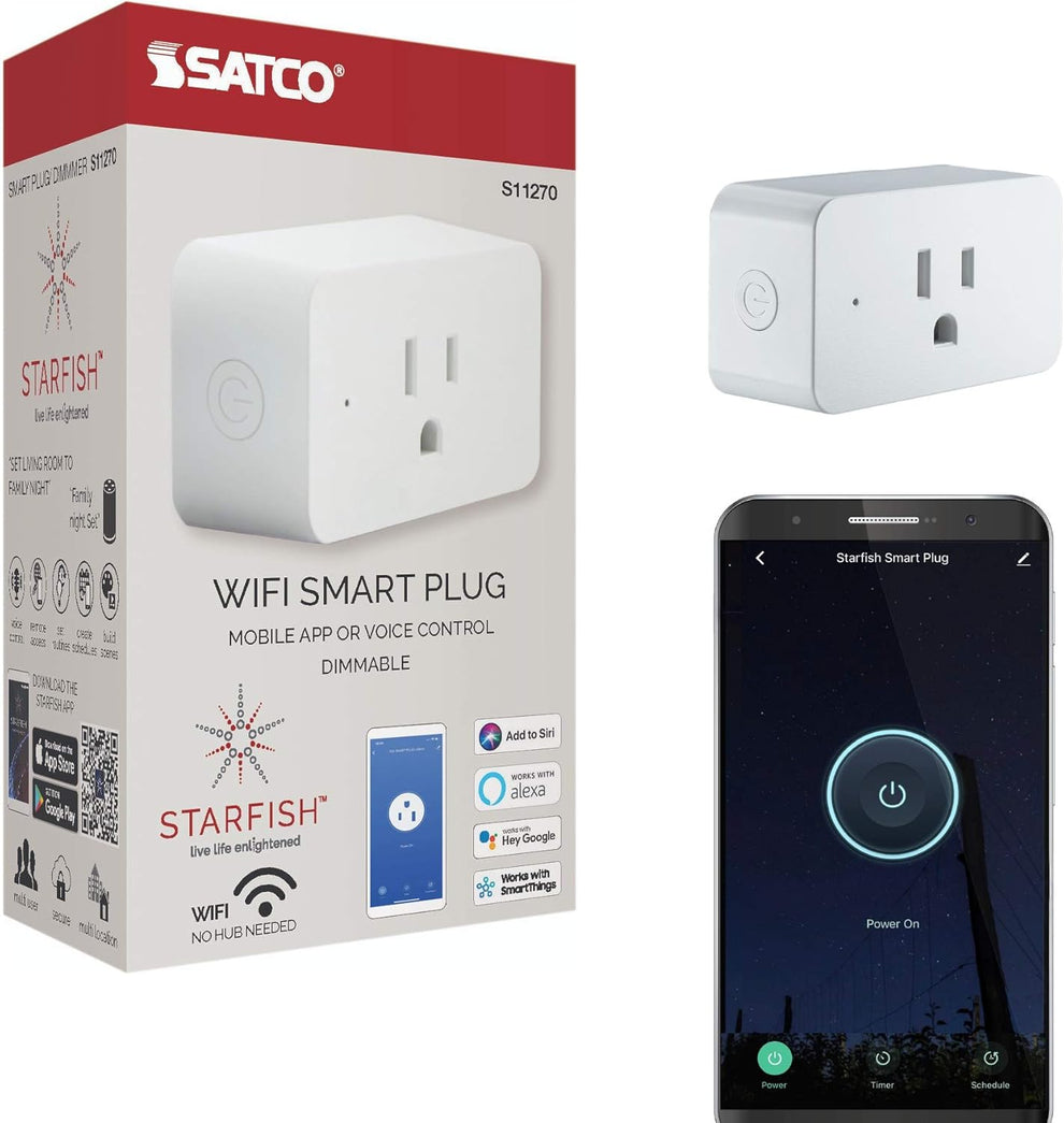 Smart Satco Starfish WiFi Plug - Voice Control Compatible – GearMustHave