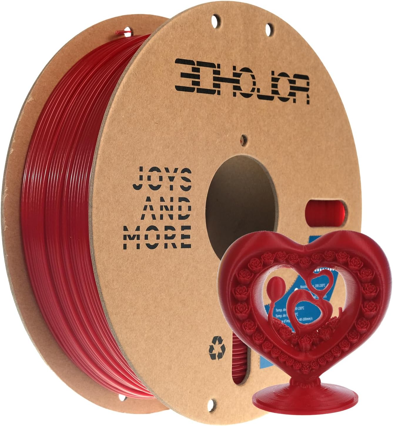 High Speed Fire Engine Red PLA Filament - Odor Free, Clog-Free, Perfec ...