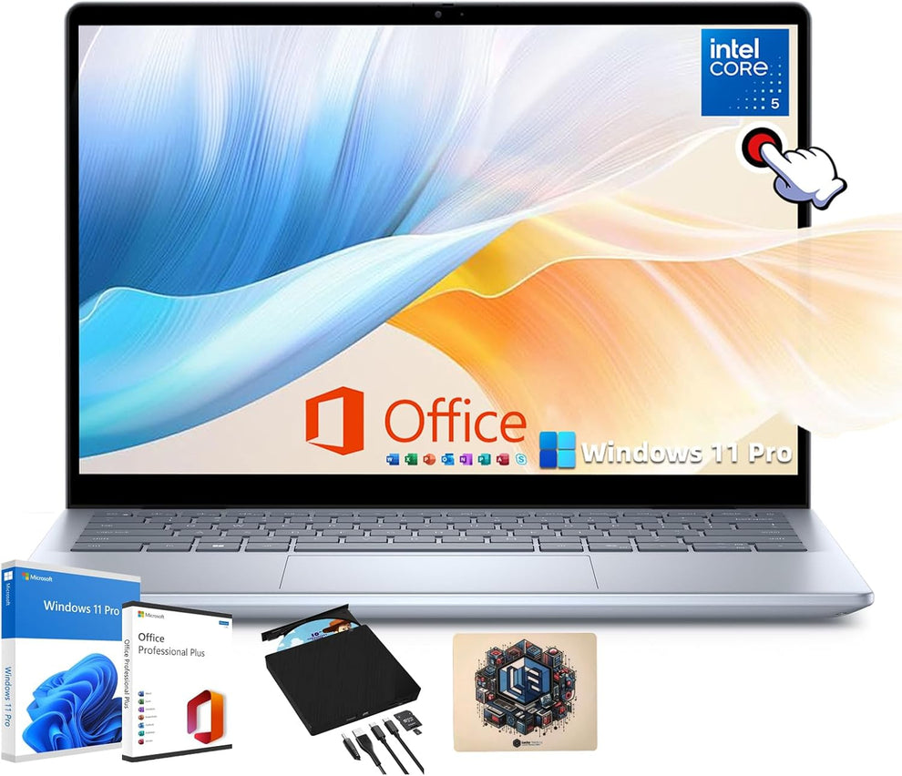Dell 14 2-in-1 Touchscreen Laptop - Windows 11 Pro, Study & Work Machi ...
